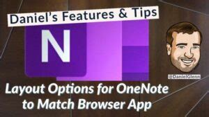 Layout Options For OneNote Including Instructional Video