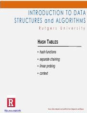 Understanding Hash Tables Functions Probing And Context Course Hero