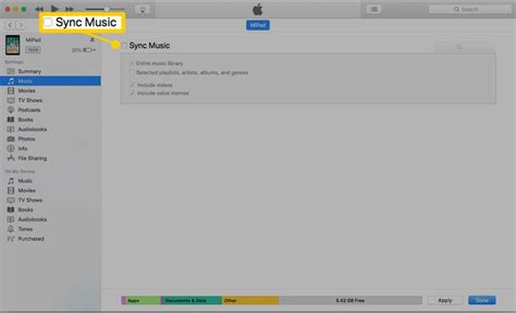 Syncing Part Of Your ITunes Library