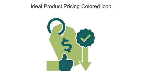 Ideal Product Pricing Colored Icon In Powerpoint Pptx Png And Editable Eps Format PPT Template