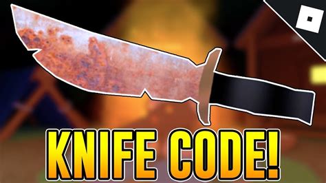 New Code For The Rusty Dagger Knife In Survive The Killer Roblox