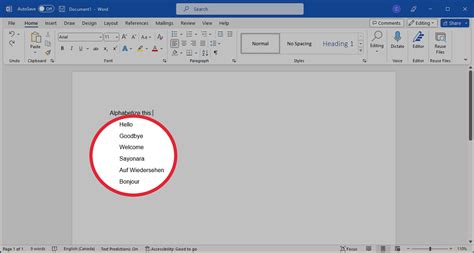 how to alphabetize in word android authority