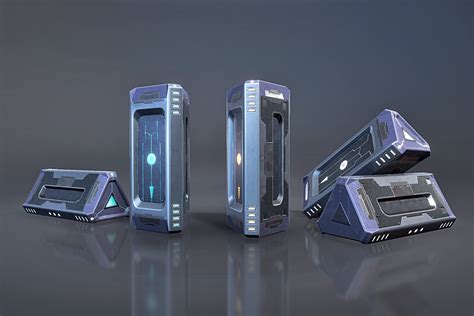 Sci Fi Triangular Prism 3d 소품 Unity Asset Store