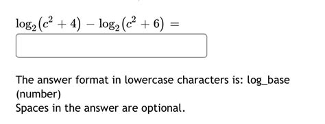 solved write the following difference as a single logarithm