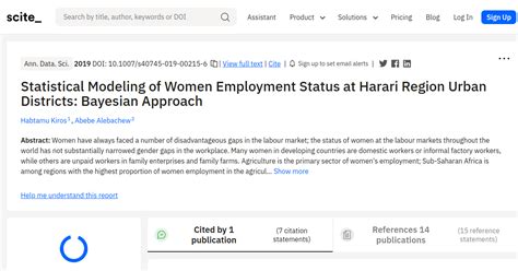 Statistical Modeling Of Women Employment Status At Harari Region Urban Districts Bayesian Approach