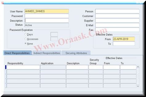 Add Responsibility To User In Oracle Apps From Backend Oraask