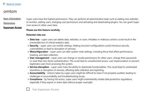 Recover Matomo Account Access And Manage User Permissions Faq