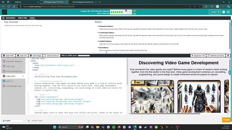 cs discoveries unit 2 web development lesson 18 level