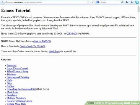 Cómo Programar El Uso De Gnu Emacs
