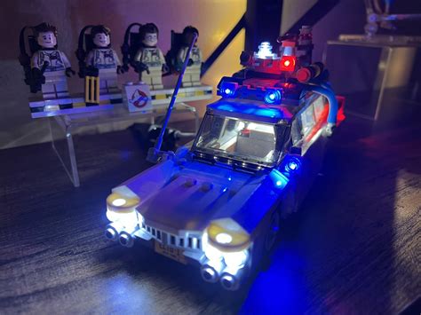 Added some lights to my Ecto 1 : r/lego