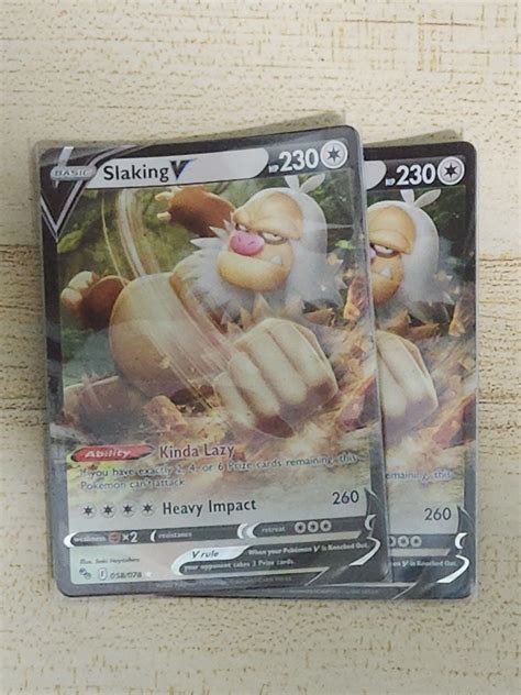 Pokemon Card Slaking V Pokemon Go Hobbies And Toys Toys And Games On