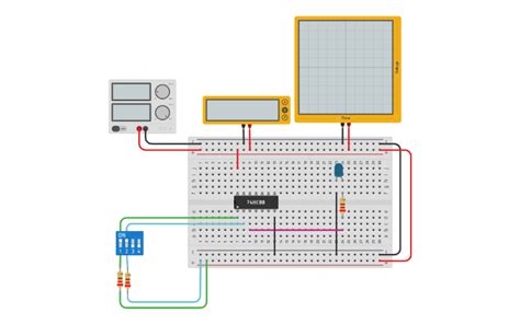 circuit design ic 7400 nand gate tinkercad