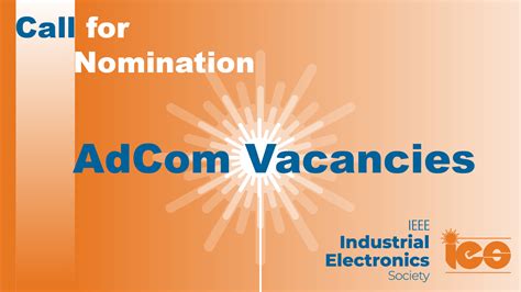 Call For Nominations 2022 Adcom Vacancies Ieee Industrial
