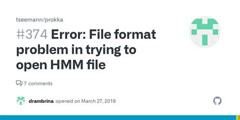 Error File Format Problem In Trying To Open HMM File Issue Tseemann Prokka GitHub