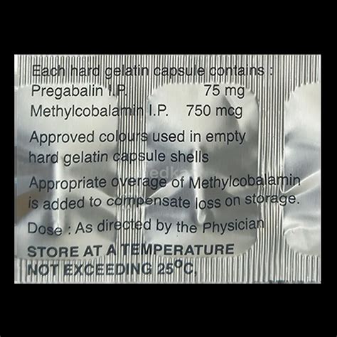 Pregaba M 75mg Capsule 15s Uses Side Effects Price Composition Dosage And Substitutes Medkart