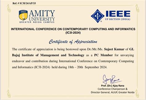 Research Ieee Conference Pcmember Technology Glbajaj
