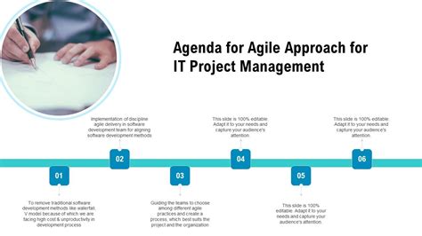 Agile Approach For IT Project Management Agenda For Agile Approach For IT Project Management