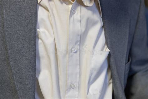 Correct Button On Jacket Stock Image Image Of Black 130287959