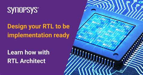 Synopsys Inc On Linkedin Synopsys Rtl Architect