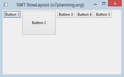 Java SWT RowLayout Tutorial With Examples O Planning Org