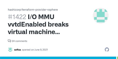 Io Mmu Vvtdenabled Breaks Virtual Machine Resources On Vsphere 65