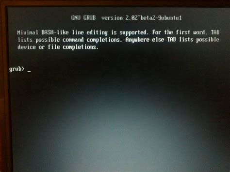 安装ubuntu2018后出现minimal Bash Like Line Editingis Supported黑屏的解决方法minimal Bash Like Line