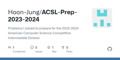 github hoon jung acsl prep 2023 2024 problems i solved to prepare