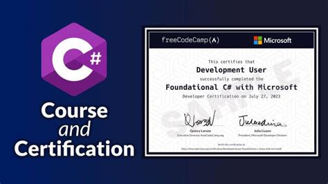 Free Foundational C Certification From Microsoft Full Course