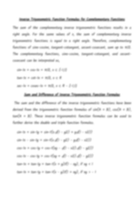 SOLUTION Trignometric Functions Studypool