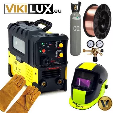 телоподаващо с електрожен Viki Lux Mig Co2 250 А серия Sny професионалн Пълен комплект И
