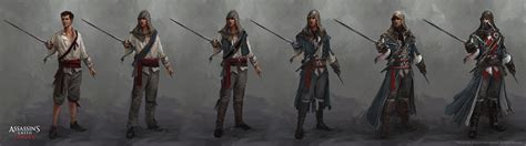 Gear Progression Concept Art Of Unity During Pre Production By Antoine Rol Rassassinscreed