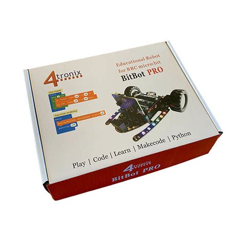 4tronix bit bot pro robot for bbc micro bit cd soft
