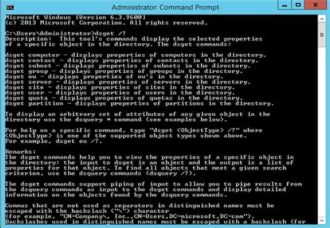 The Ds Commands Dsget Rebeladmin