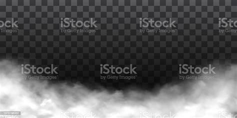 안개 또는 연기 격리 투명 특수 효과 흰색 벡터 흐림 안개 또는 스모그 배경 벡터 일러스트 Png 연기 물리적 구조에 대한 스톡 벡터 아트 및 기타 이미지 Istock