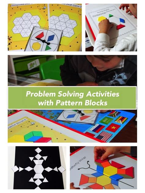 Problem Solving Activities With Pattern Blocks Fun Math Activities Problem Solving Activities