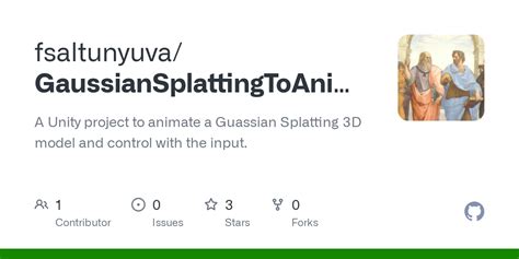 Github Fsaltunyuva Gaussiansplattingtoanimation A Unity Project To Animate A Guassian