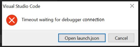 create user configuration to set a timeout for debugger connection