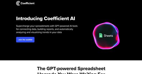 Coefficient Spreadsheets Explore 10 000 Ai Tools And Explore Best
