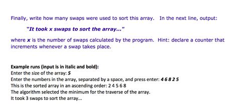 Solved Exercise Create Sortarray2cpp In This Part Of The
