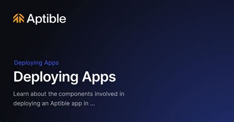 Deploying Apps Aptible