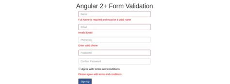 Jsonworld On Linkedin Angular Form Validation Example And Tutorial