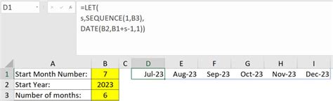 Excel Month List Custom Function A4 Accounting