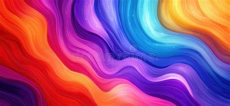 Colorful Abstract Wave Patterns With Vibrant Hues And Smooth Gradients Copy Space For Text