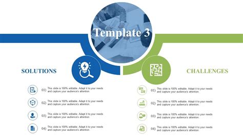 solution vs challenges ppt visual aids infographic template templates