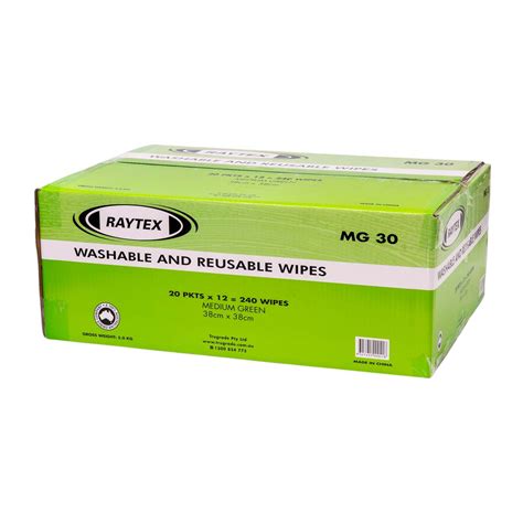 Medium Duty Green Wipes 38cm X 38cm Trugrade