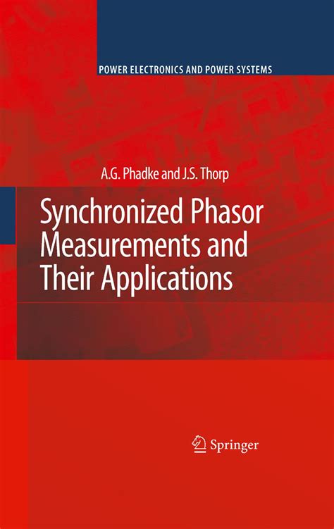 Synchronized Phasor Measurements And Their Applications Ebook By A G Phadke Epub Rakuten