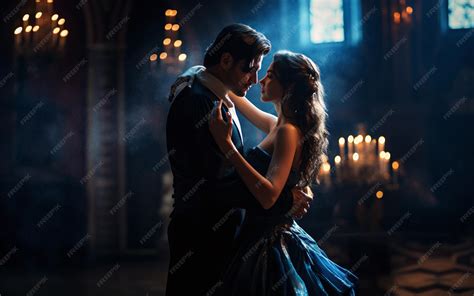 Premium Ai Image Beautiful Intimate Fantasy Couple Dancing