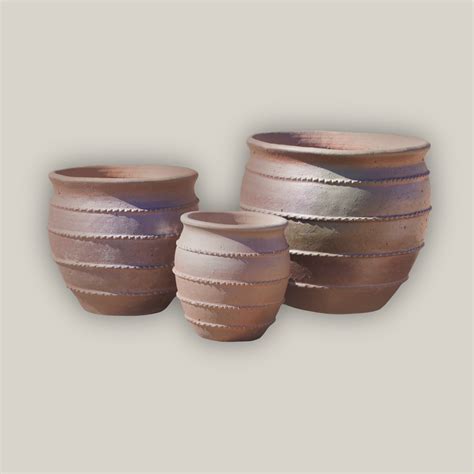 Rustic Clay Flower Pot Ten Thousand Pots