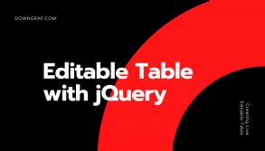 Creating Live Editable Table With JQuery Tabledit V