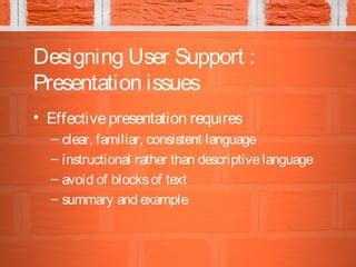 User Support System In HCI PPT